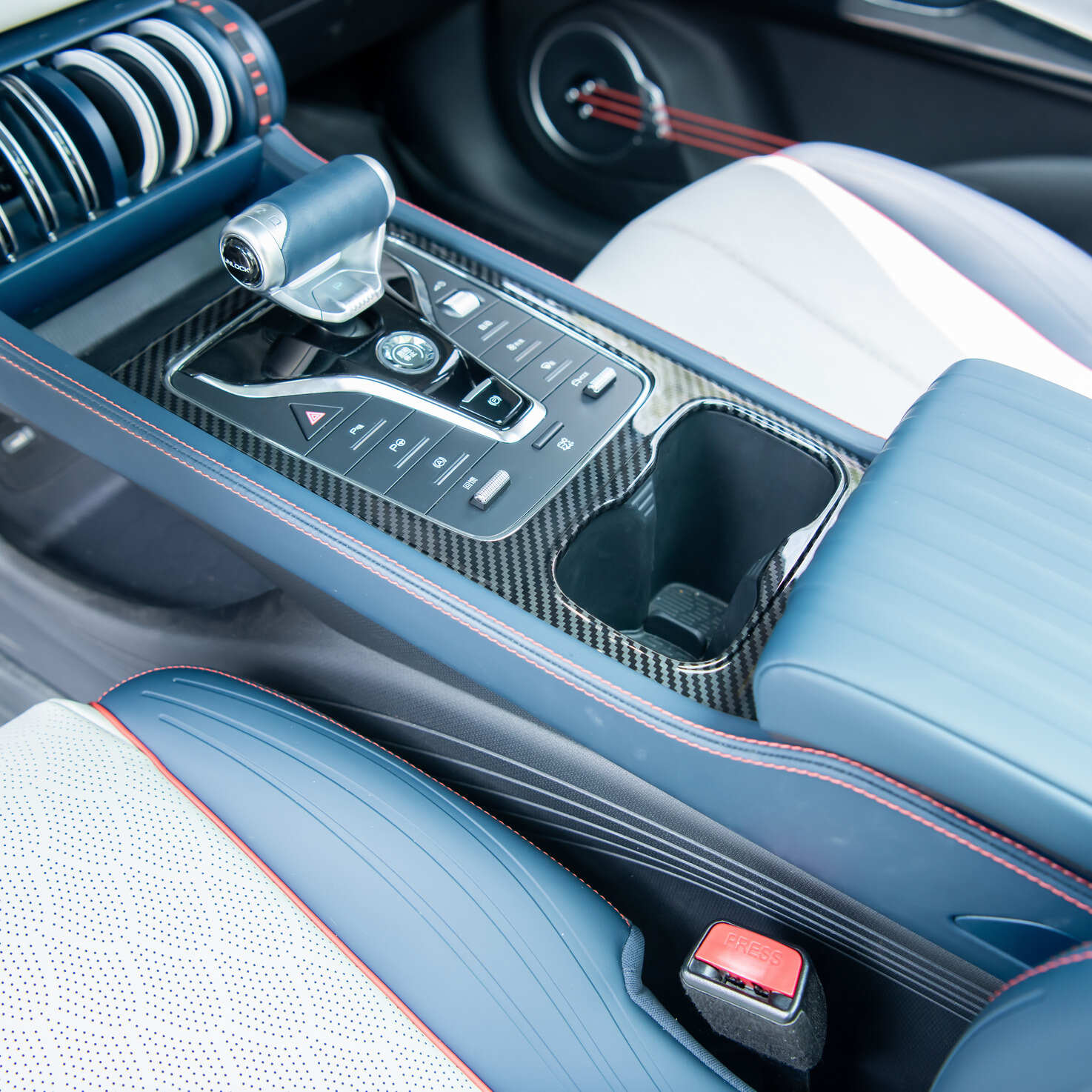 ABS Carbon Fiber Center Console Wrap for BYD Atto 3 | TOP BYD LIMITED